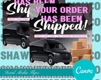 Your Order Has Been Shipped Flyer - Etsy