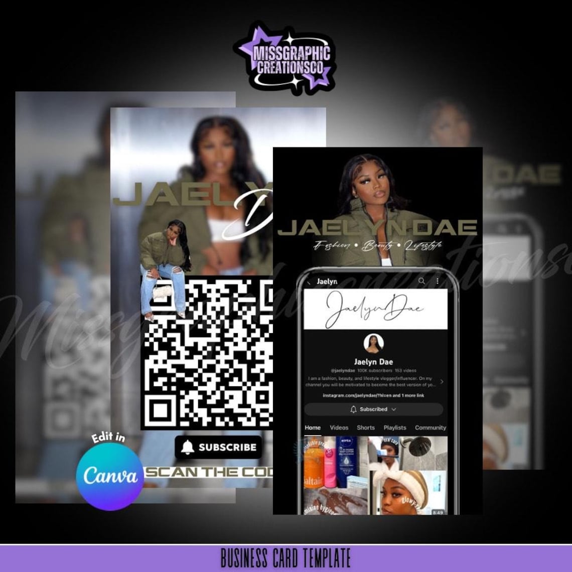 Youtube Business Card - Etsy