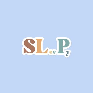 Sleepy Sticker |speech Merch | Speech Language Pathology | Special ...