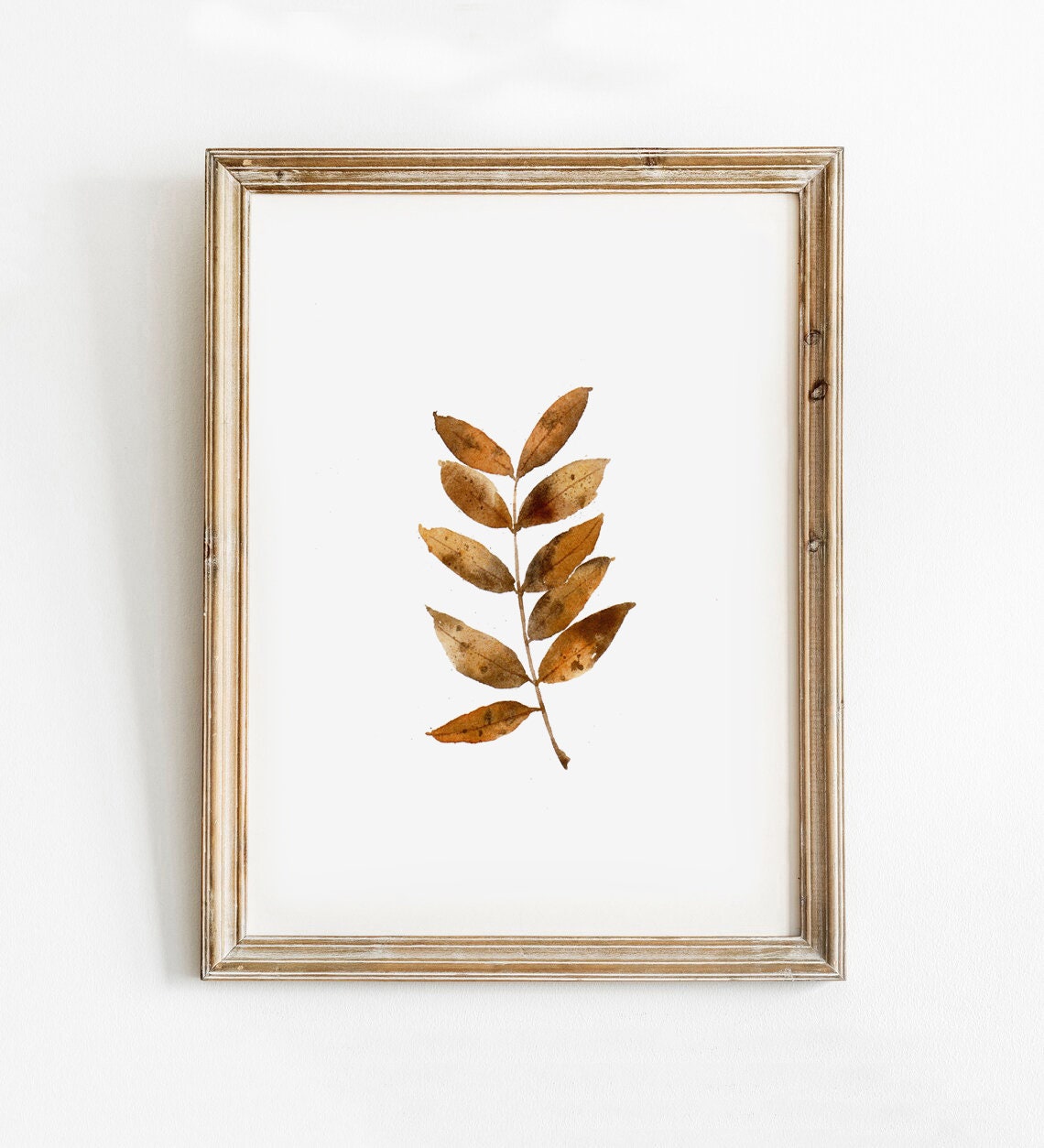 Fall Leaves Printable/watercolor Fall Leaf/fall Wall Art Set of 6 ...