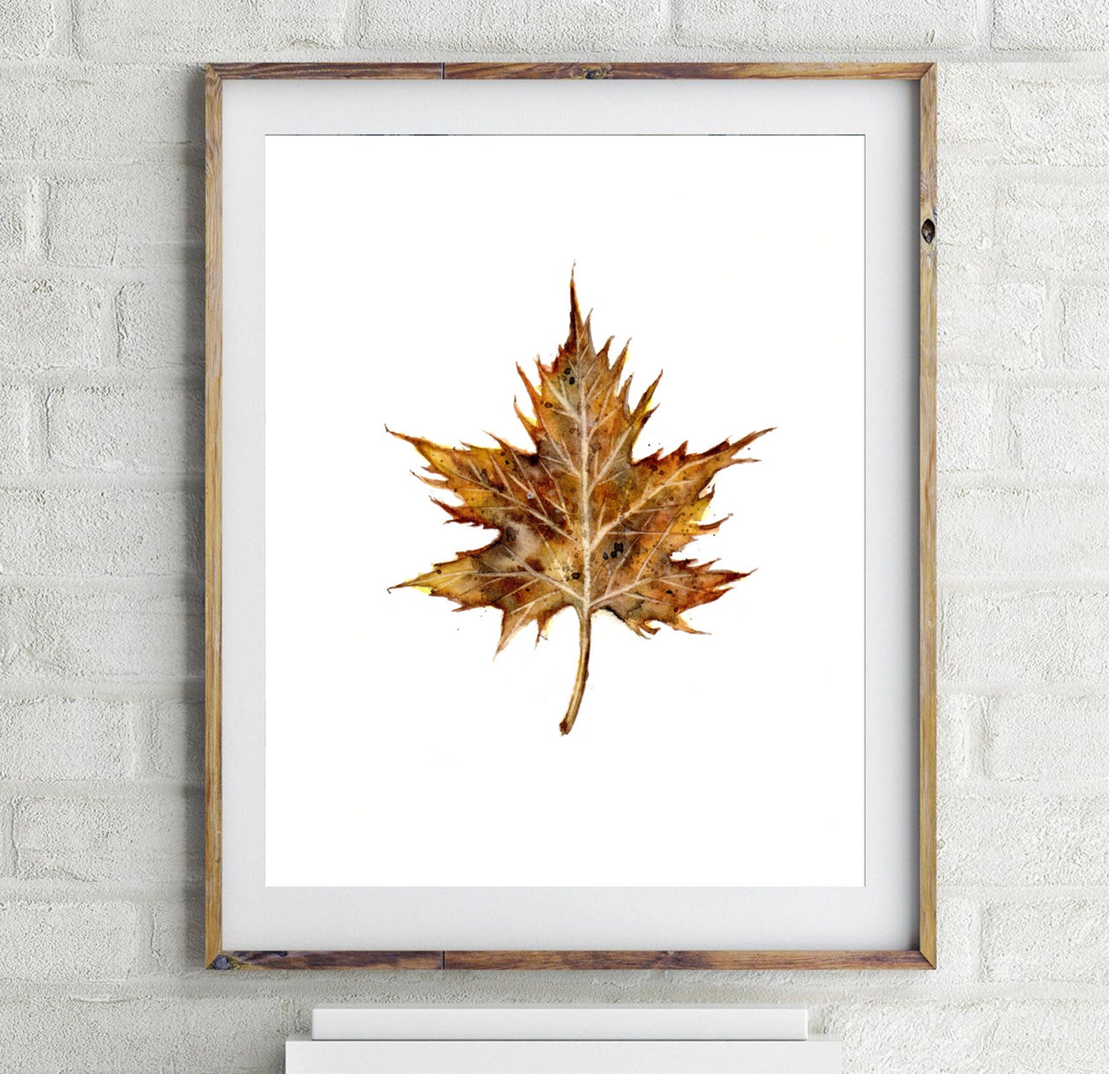 Fall Leaves Printable Dry Leaf Artfall Leaves Watercolor - Etsy