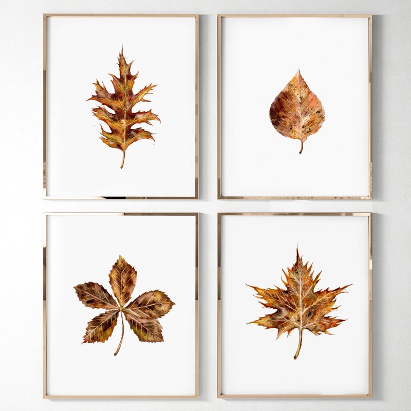 Fall Leaves Print - Etsy
