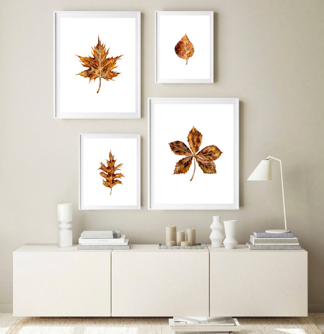 Fall Leaves Printable Dry Leaf Artfall Leaves Watercolor - Etsy