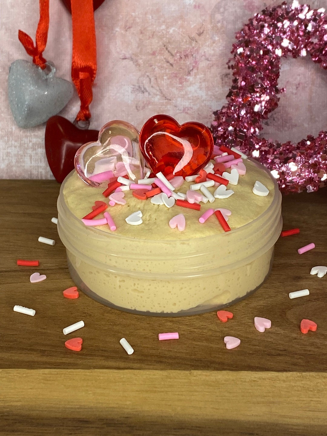 Valentine Cookie Dough Slime scented Slime, Cloud Cream Slime, Gift ...