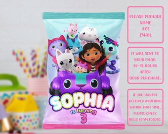 Wednesday Addams Chip Bag Template - Etsy