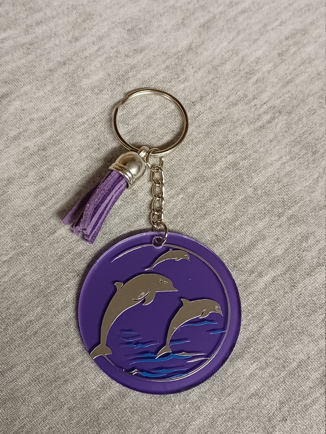 Dolphin Keychain - Etsy