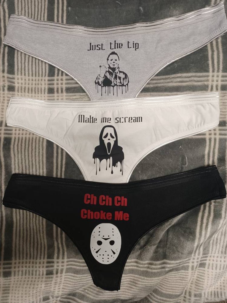 Horror Funny Themed Underwear Etsy