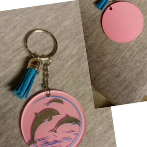 Dolphin Keychain - Etsy
