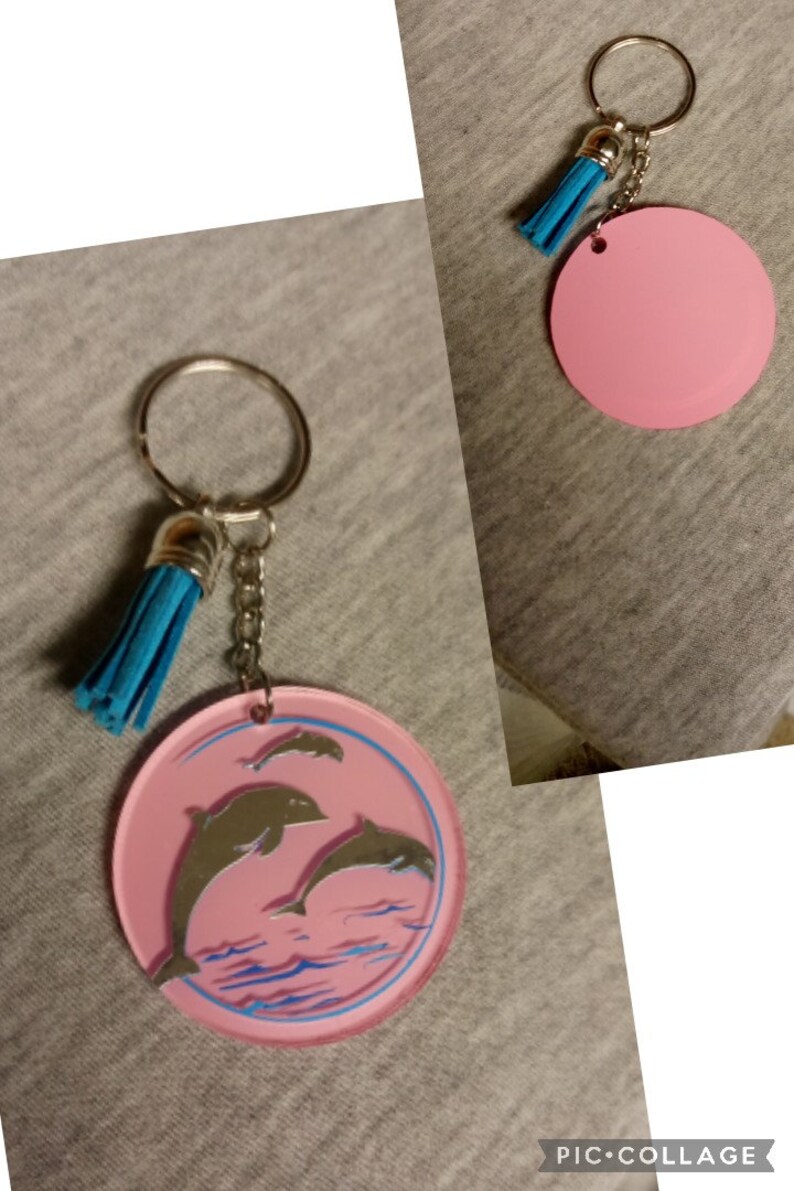 Dolphin Keychain - Etsy