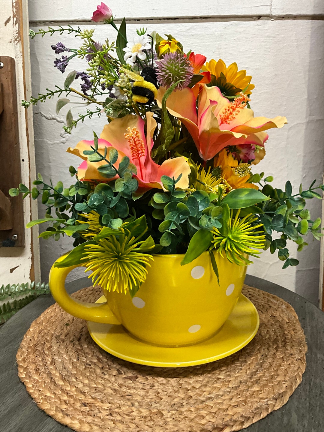 Tea Cup Arrangement - Etsy