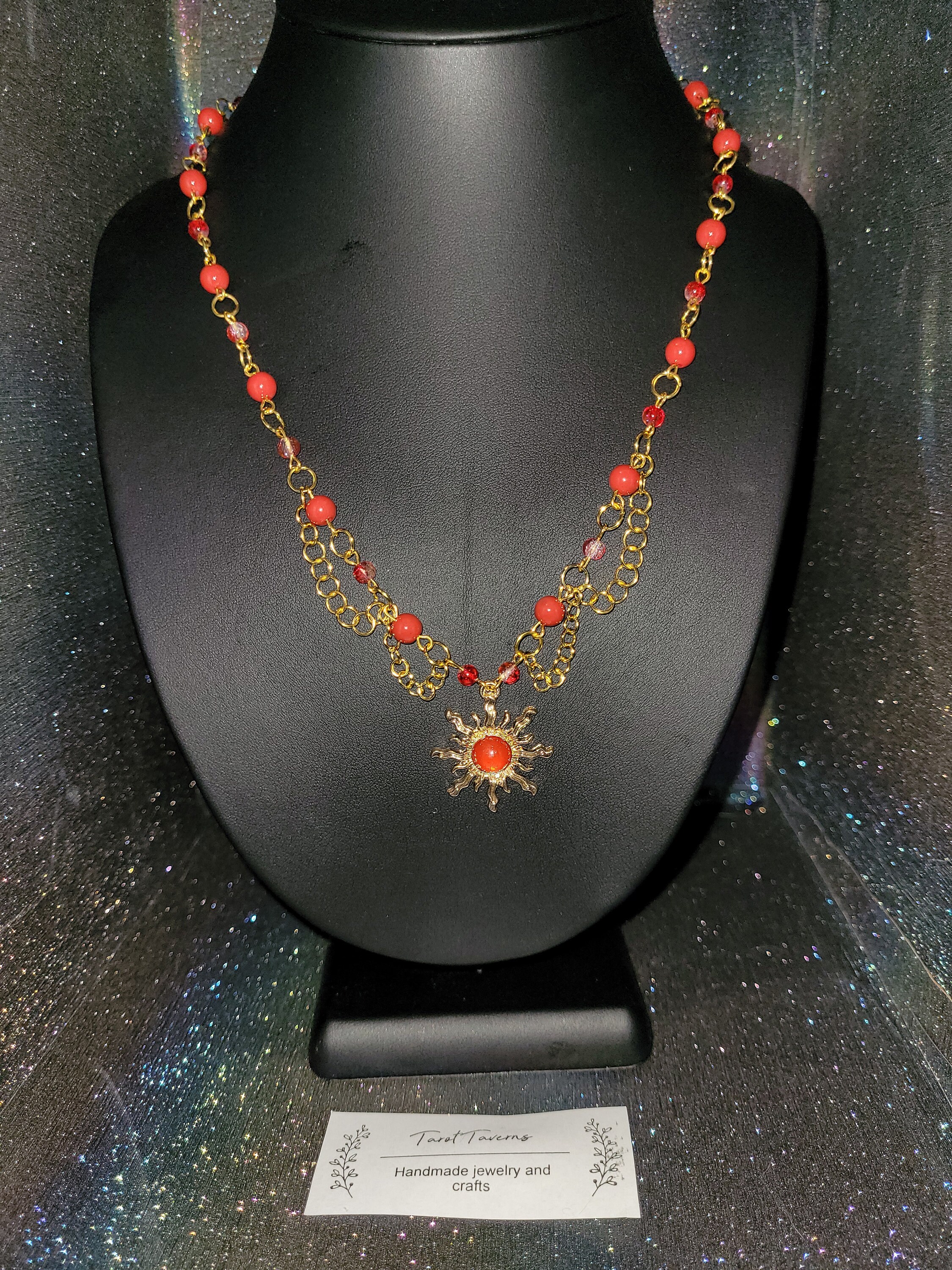 Golden Sun Necklace - Etsy