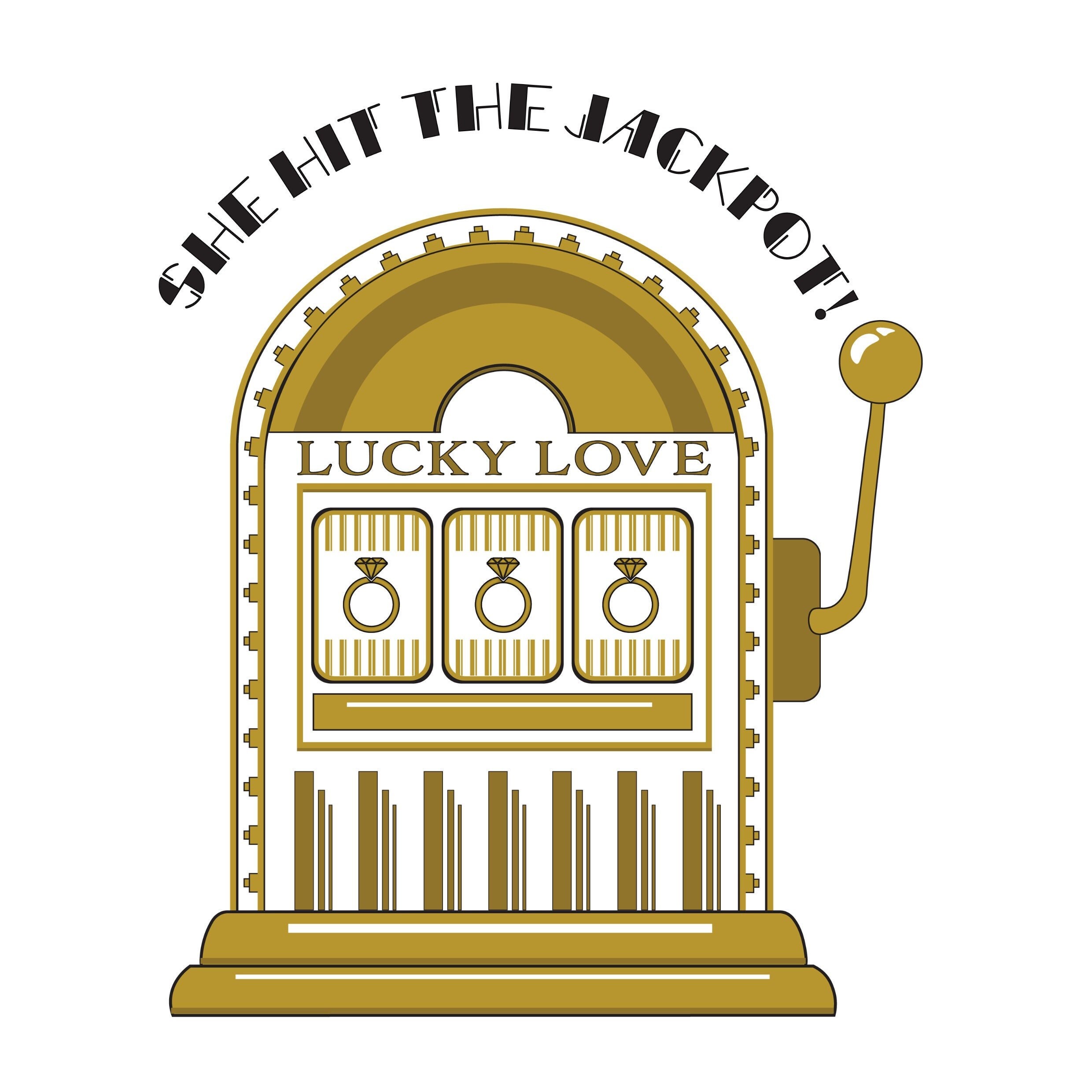 Lucky Love - Bachelorette Party, Vegas, Las Vegas, Slot Machine - Etsy