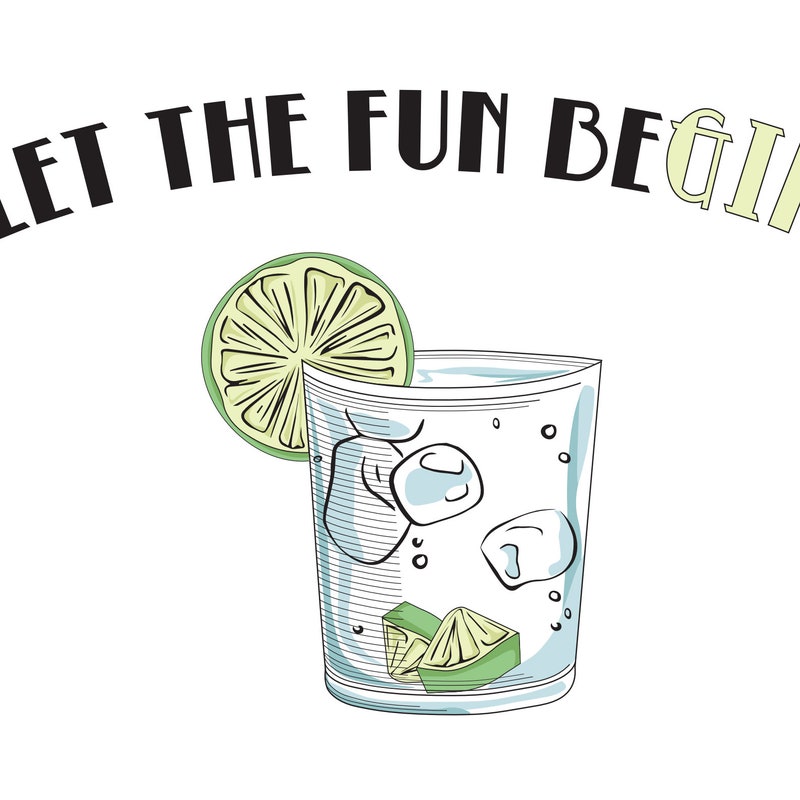 Let the Fun Be Gin - Etsy