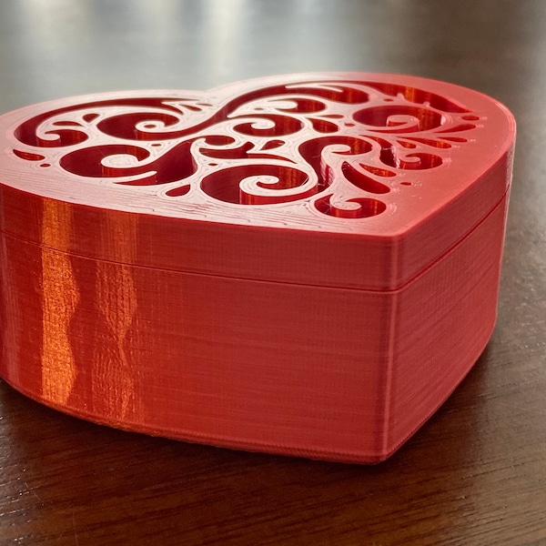 Heart Box 3d Printed - Etsy