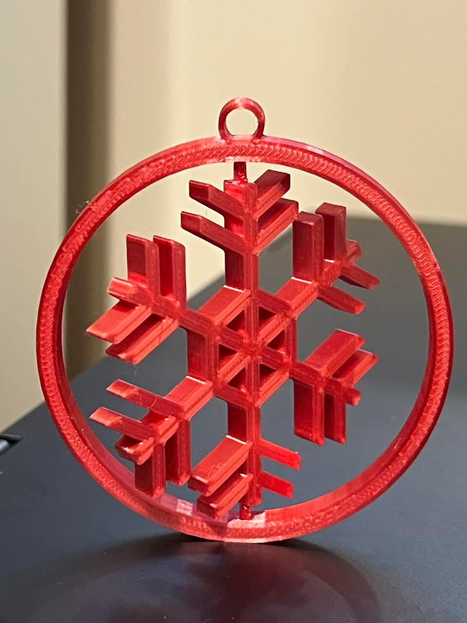 3D Printed Spinning Snowflake Ornament - Etsy