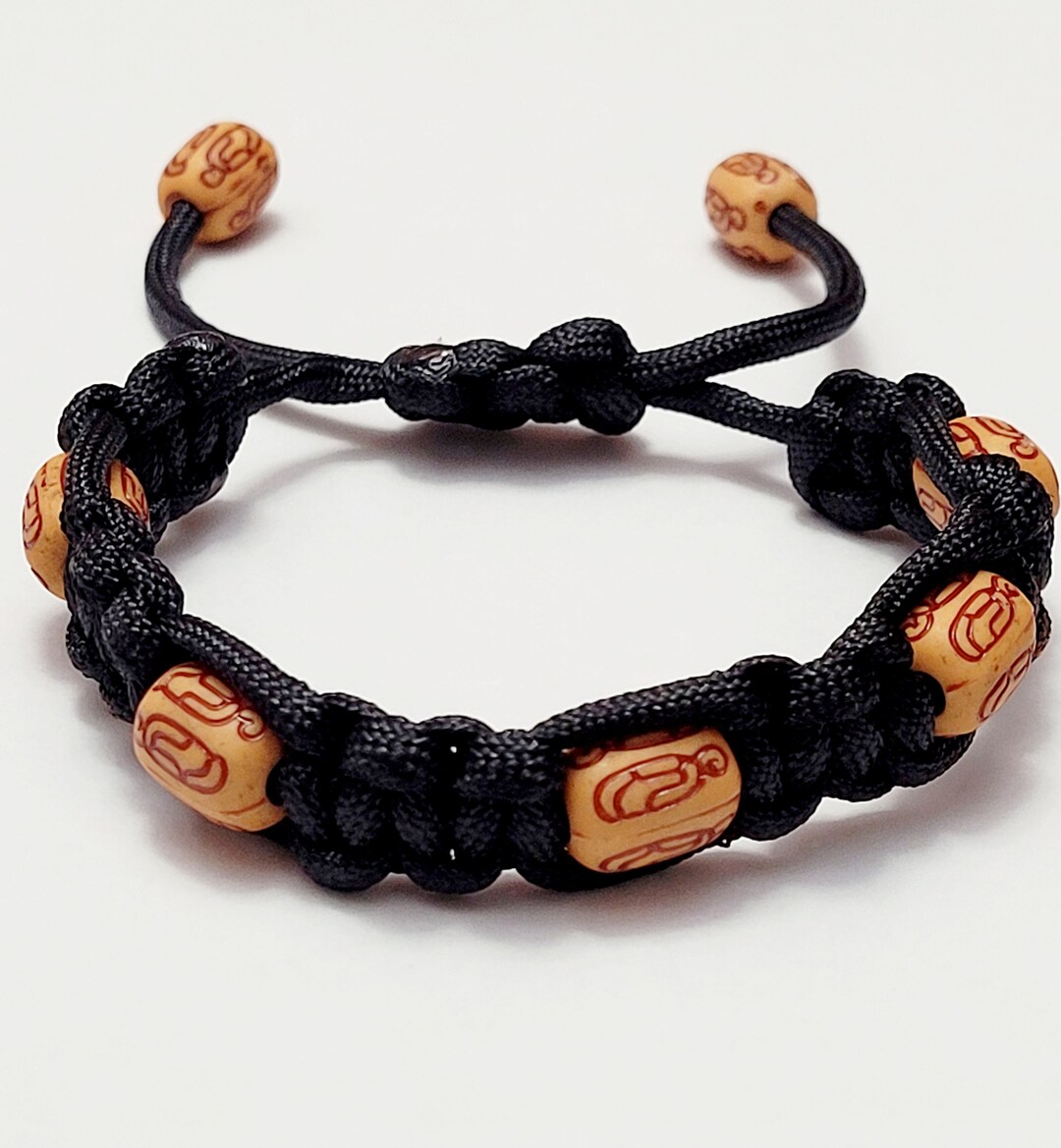 Beaded Macrame Paracord Draw String Bracelet/bracelet Unisex/men's ...