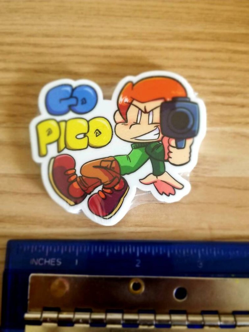 Go Pico Friday Night Funkin Newgrounds Unofficial Sticker - Etsy