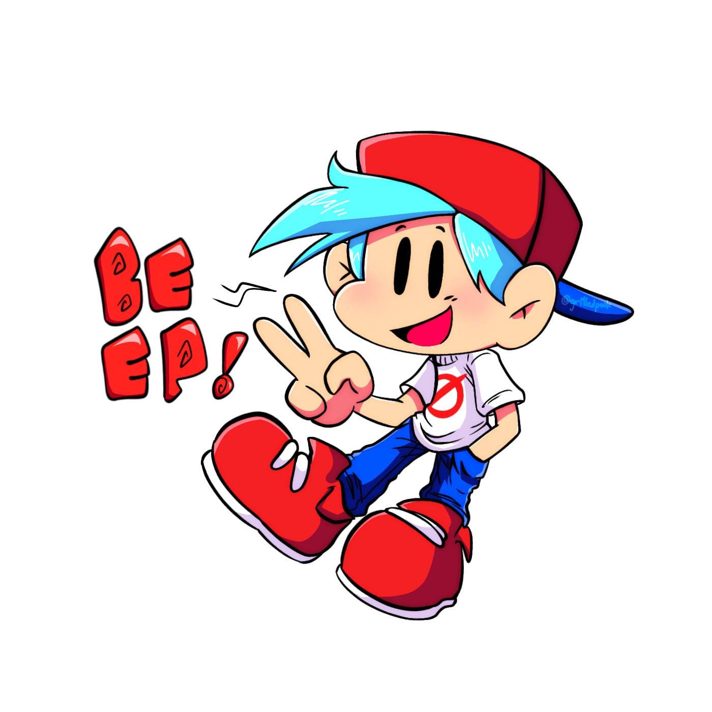 BEEP Boyfriend Friday Night Funkin Newgrounds Inoffizielles - Etsy.de
