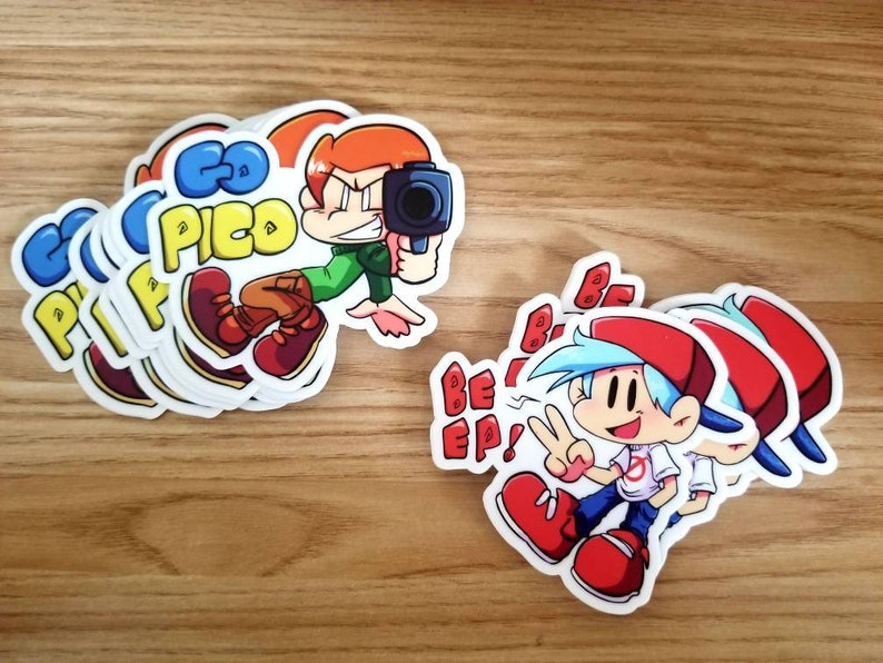 Go Pico Friday Night Funkin Newgrounds Unofficial Sticker - Etsy
