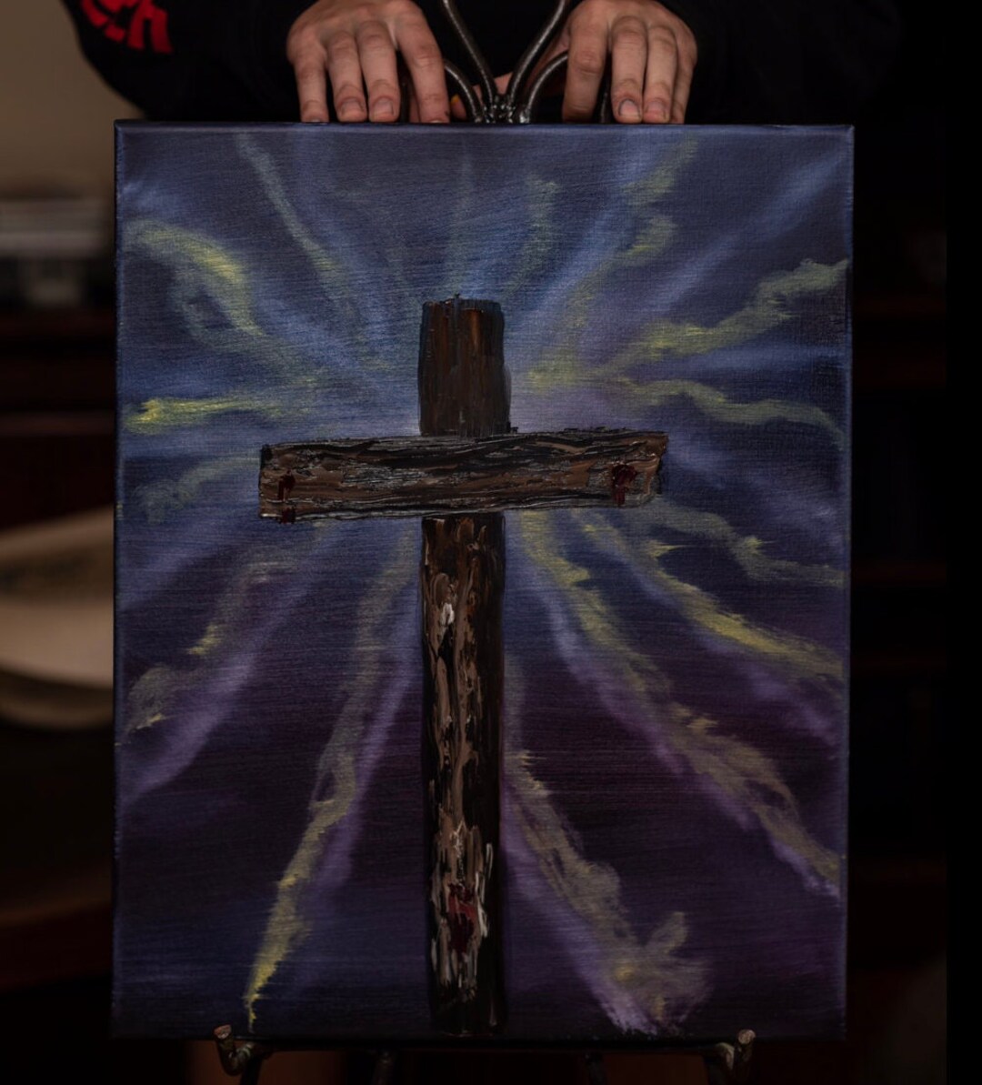 Abstract Light of the Cross | Original Oil Painting - Etsy