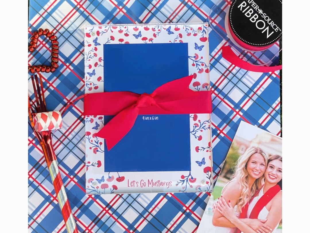 Let's Go Mustangs Acrylic Block Photo Frame SMU Great Grad or Alumni ...