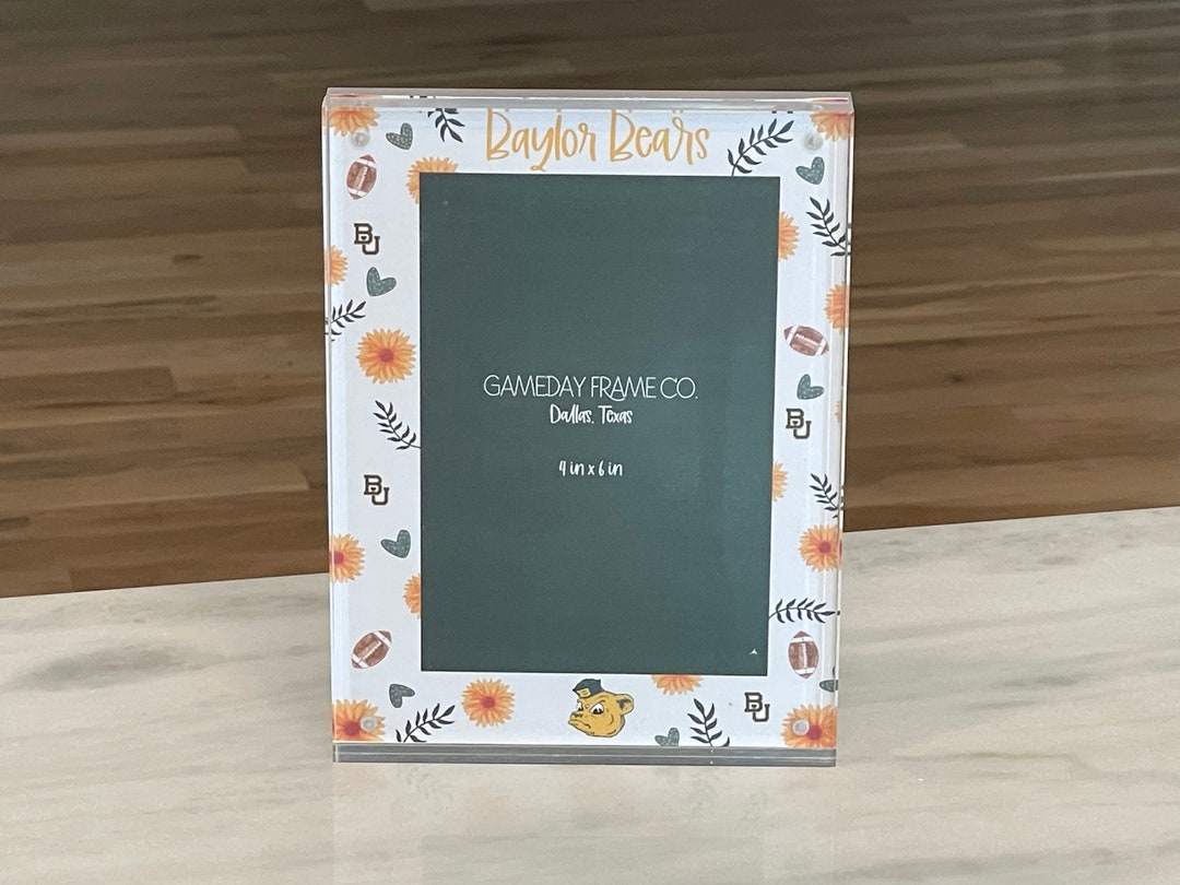 Baylor bears Acrylic Photo Frame Makes a Great Grad or Alumni Gift 5x7 ...