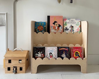 Scalloped Montessori Children's Toy Shelf Scallop Shelf - Etsy