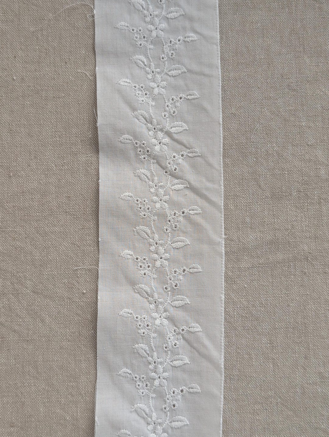 Martha Pullen Swiss Cotton Insert in White - Floral – Rare Heirloom ...