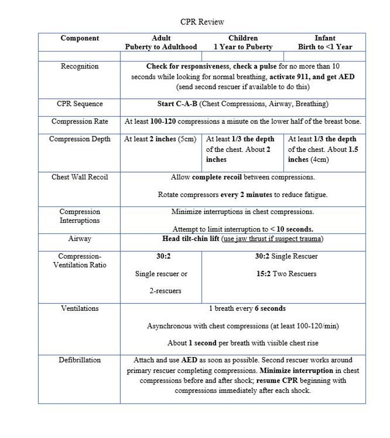 CPR Cheat Sheet - Etsy