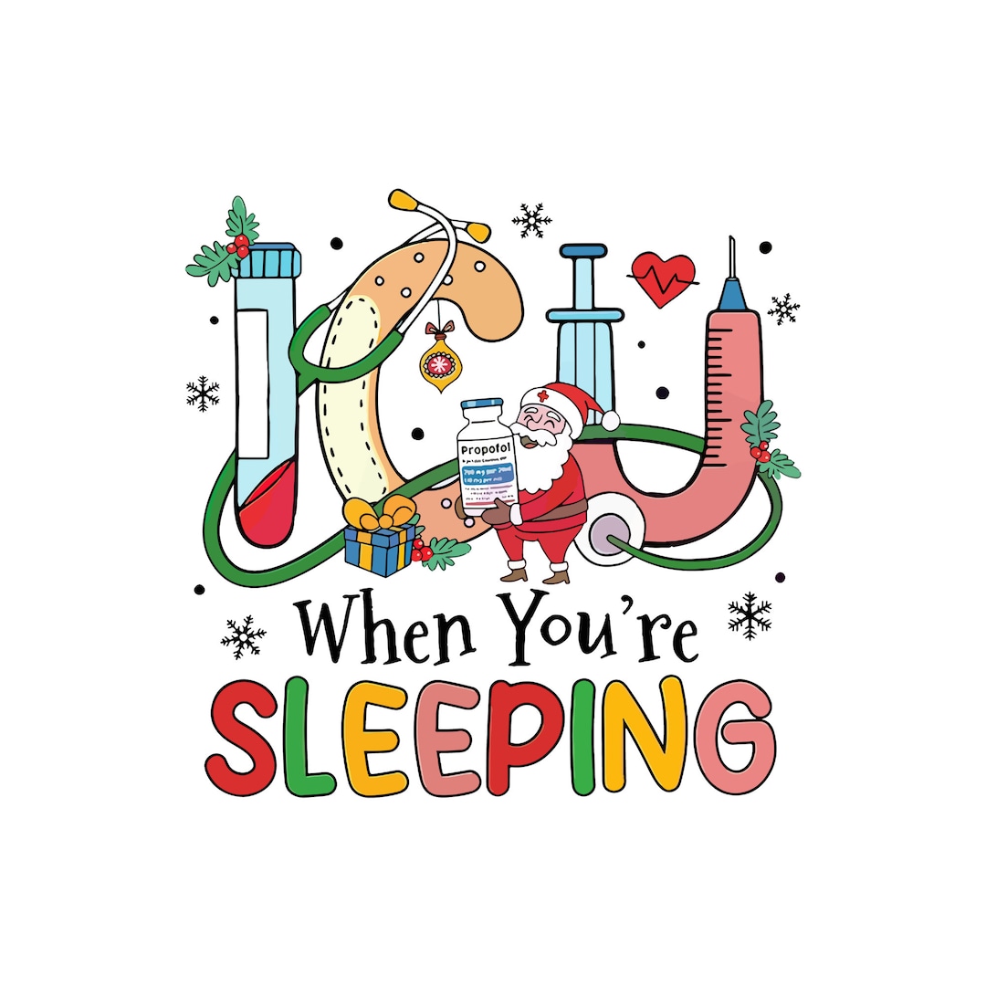 Christmas ICU Holiday Mash up Cute Funny - Etsy