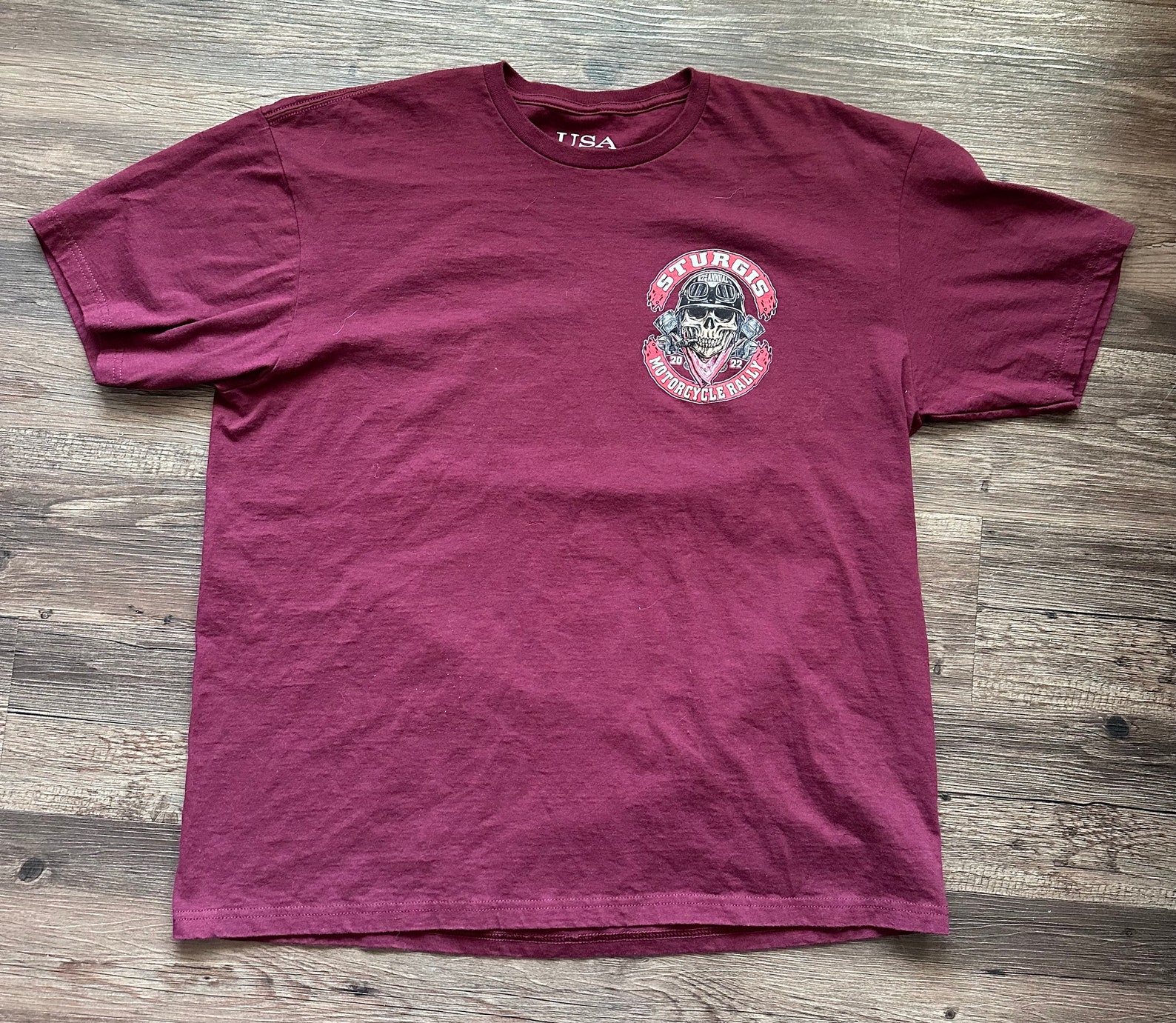 Sturgis 2022 Motorcycle Rally Red Shortsleeve Graphic T-shirt! New! - Etsy