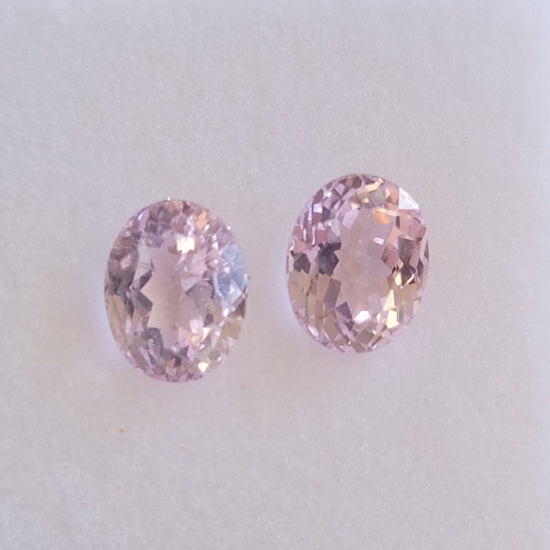 Pair! Flawless Pink Kunzite Spodumene Cushion Cut Gemstones! - Etsy