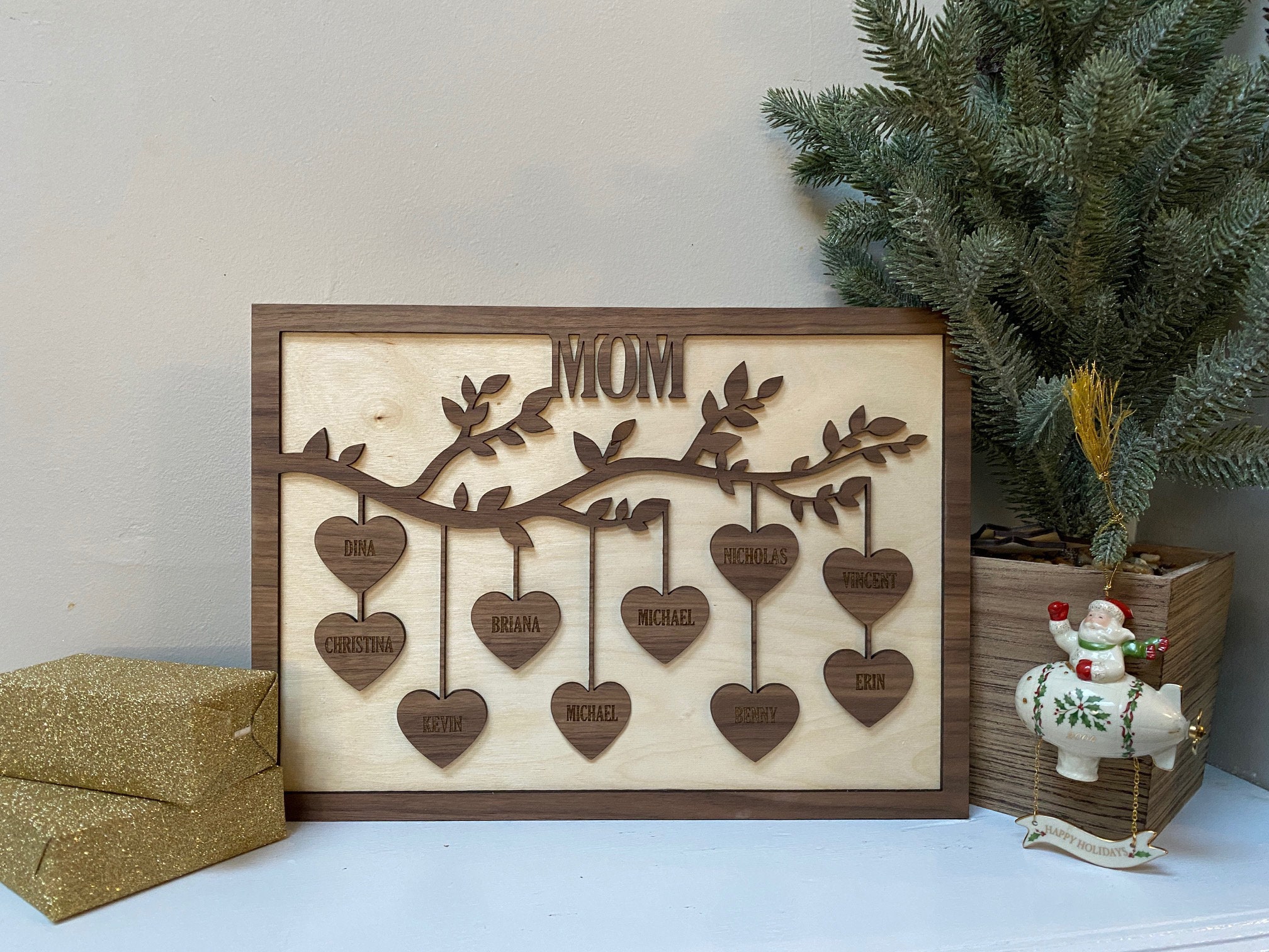 Family Tree Personalized Wood Wall Art - Etsy