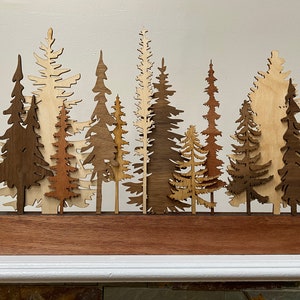 The Layered Trees County Home Style, Personalized Art, Décor - Etsy
