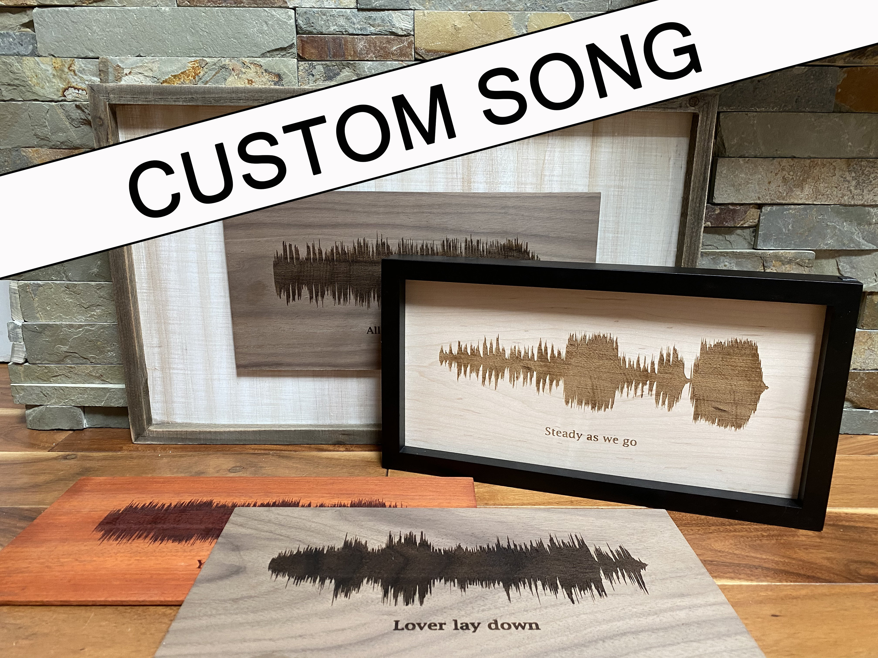 Build Your Own, Custom Wood Framed Sound Wave Art - Etsy