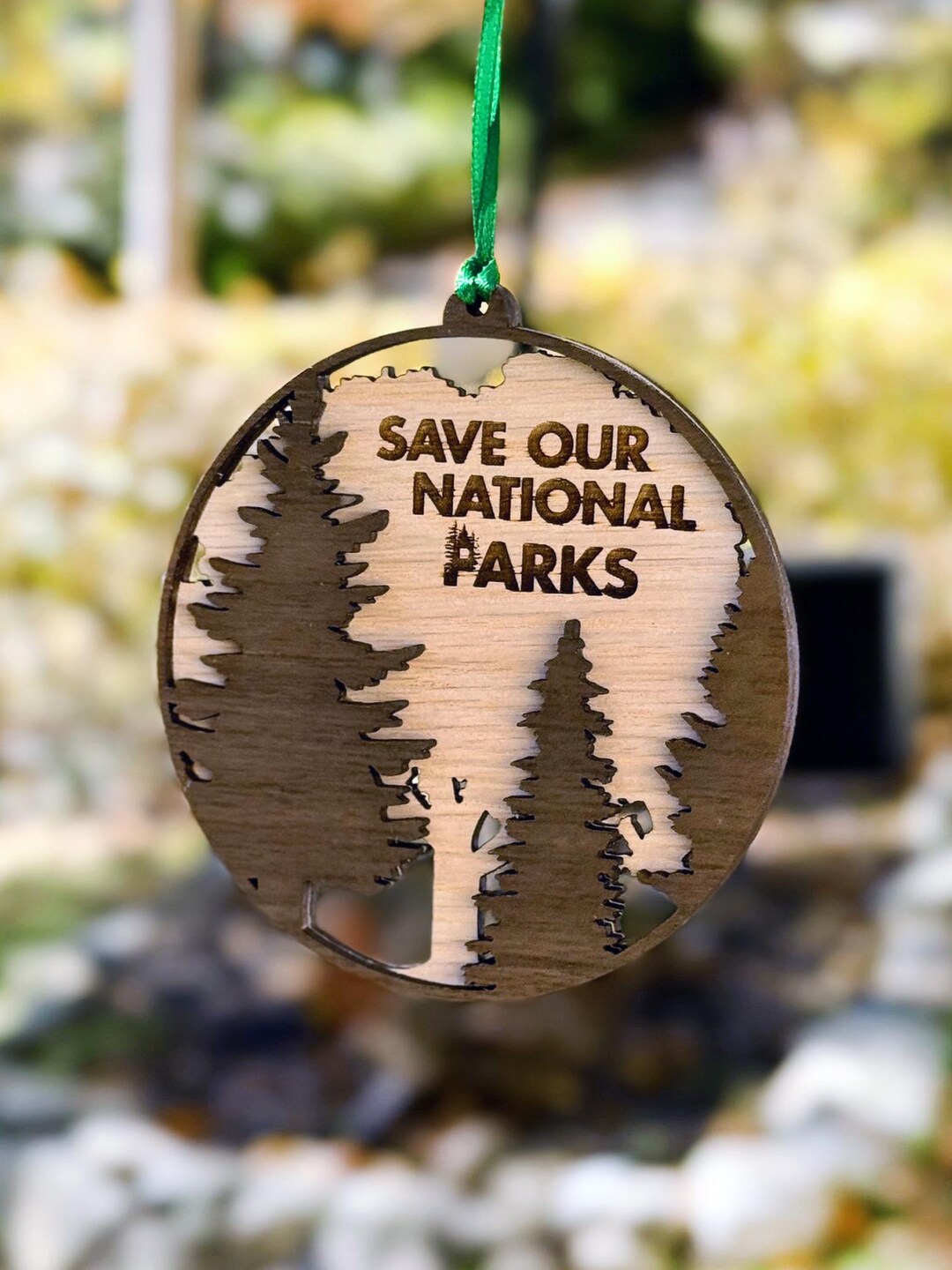 Save Our National Parks Wood Ornament - Etsy