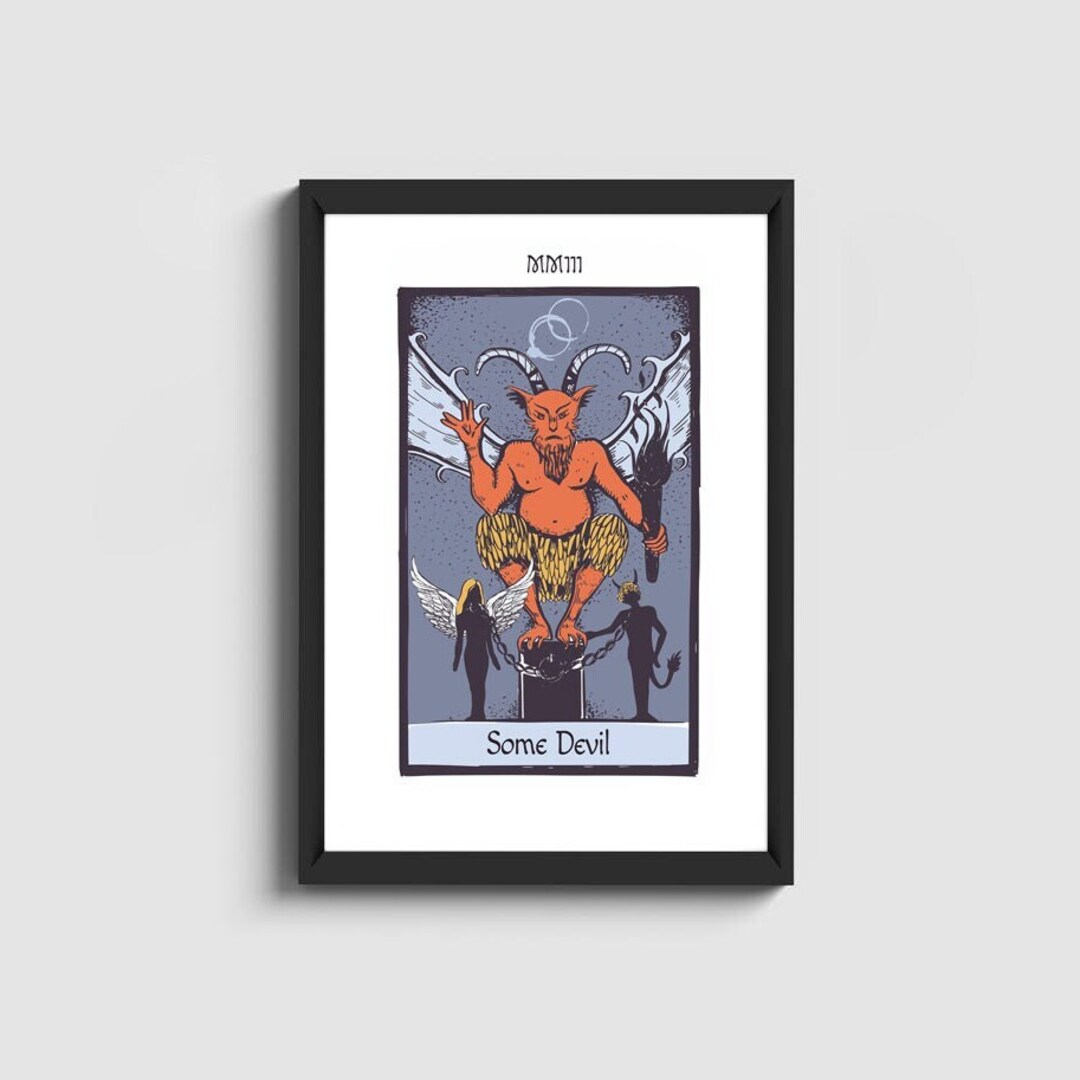 Tarot Cards Series "some Devil" Fine Art Print - Etsy
