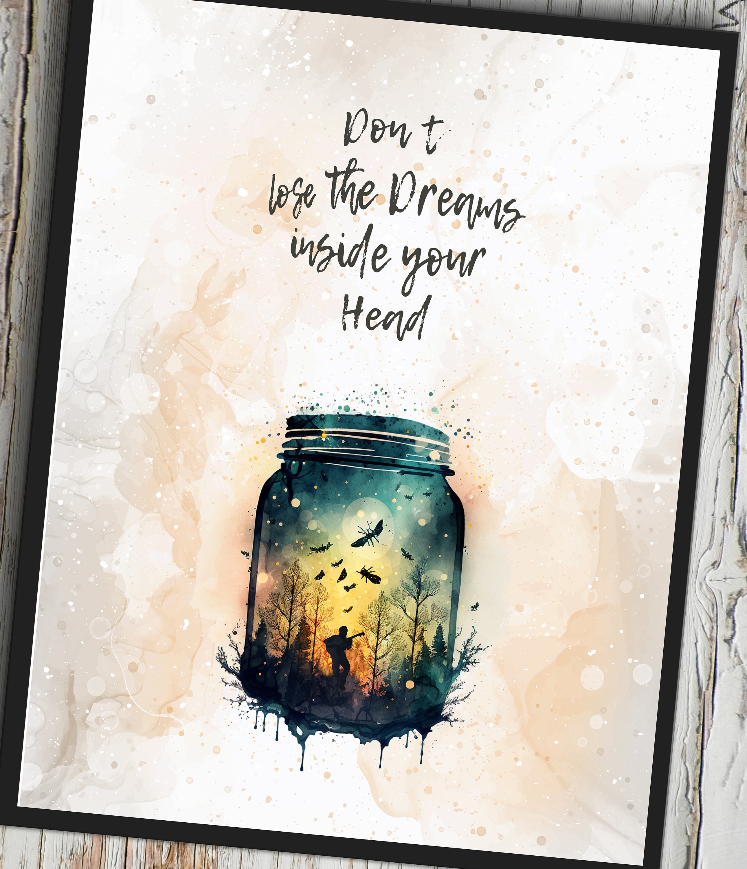 Don't Lose the Dreams, Inspirational Art Print - Etsy