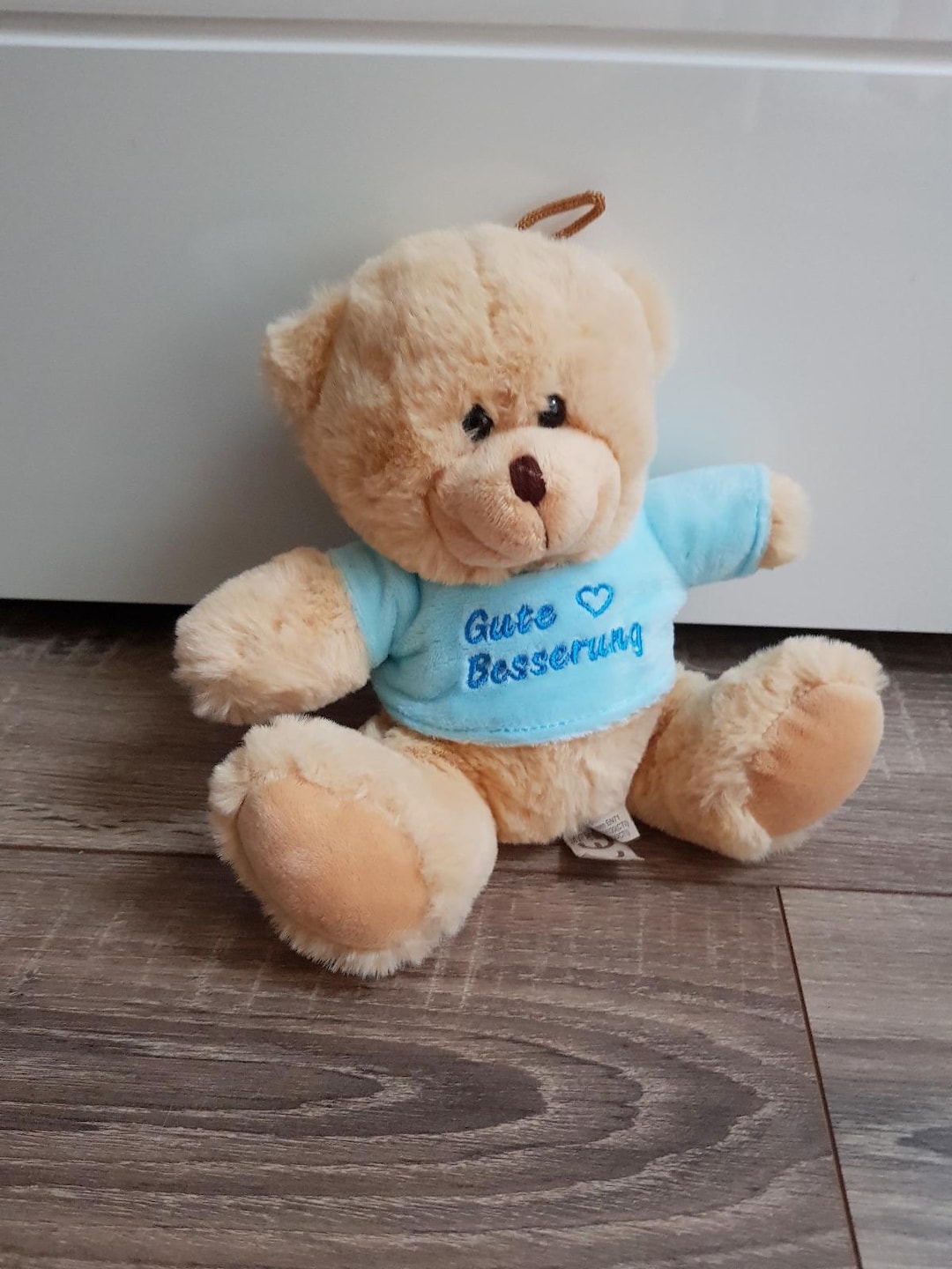 Plush Teddy Bear Sitting Morgenroth Vintage Gute Besserung Get Well ...
