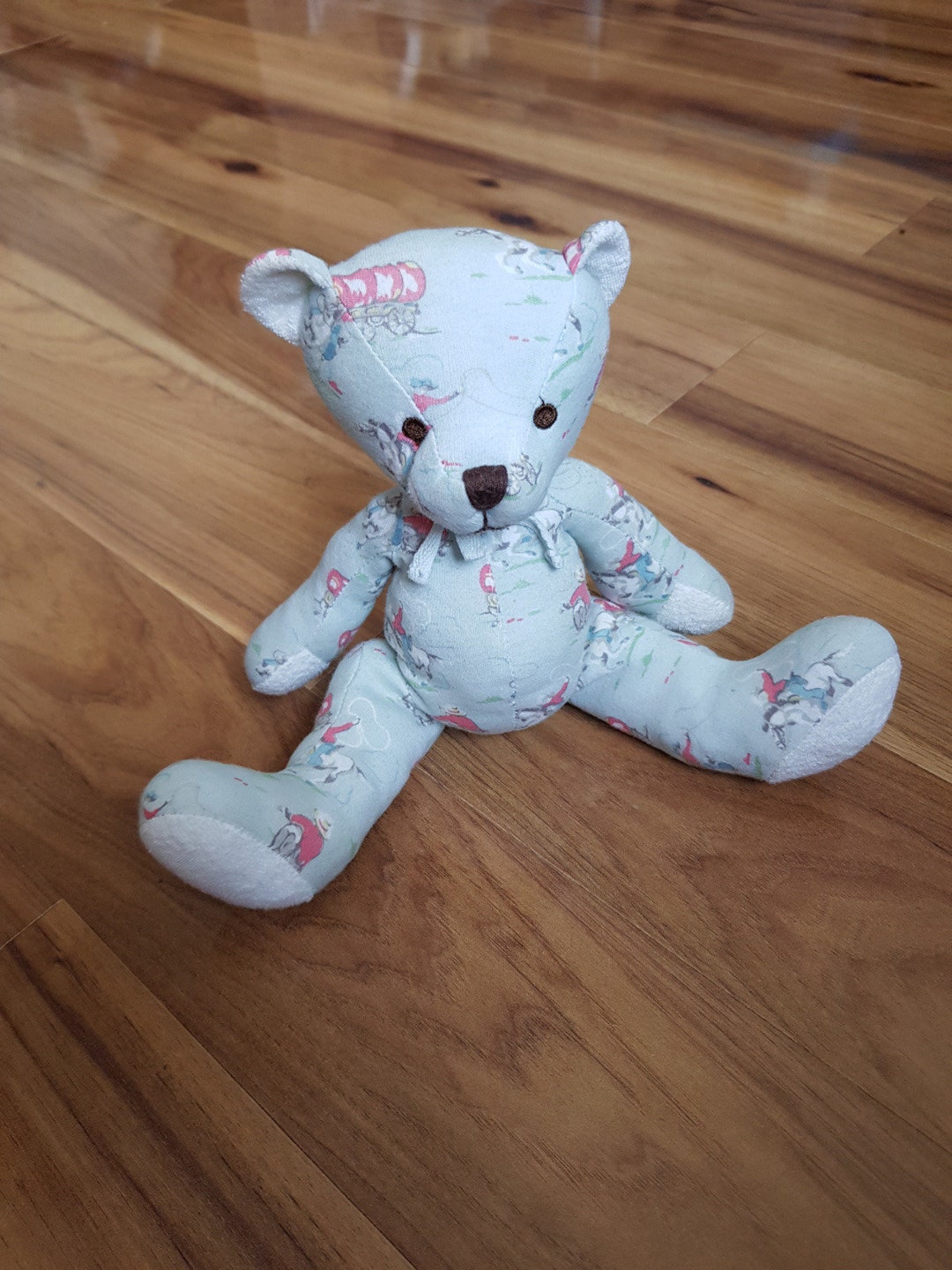 Cath Kidston Cowboy Pattern Teddy Bear Soft Toy Plush Comforter Vintage Cath Kids Etsy