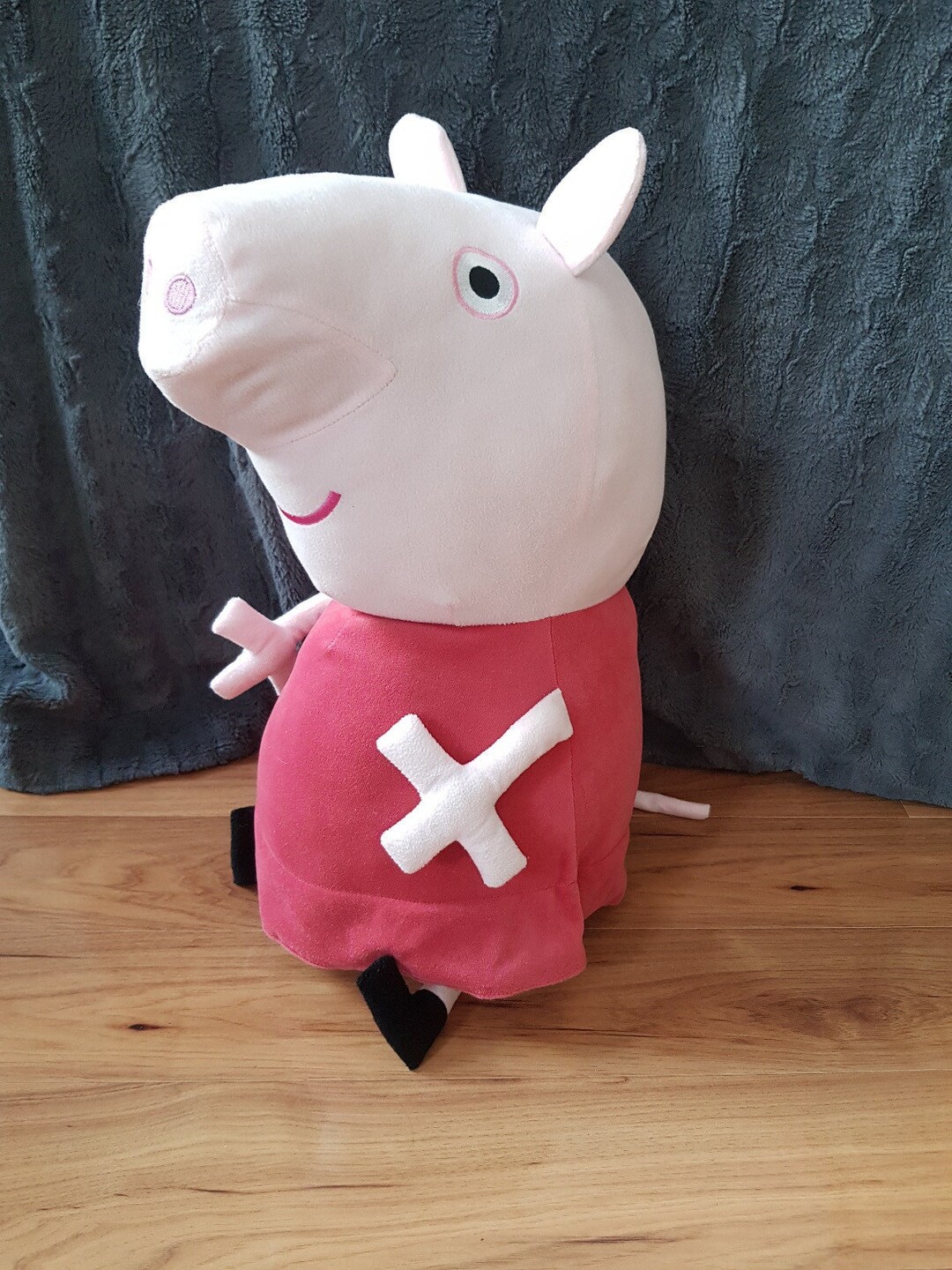 Large Peppa Pig Soft Toy in Red Dress Character Options 2003 Vintage ...