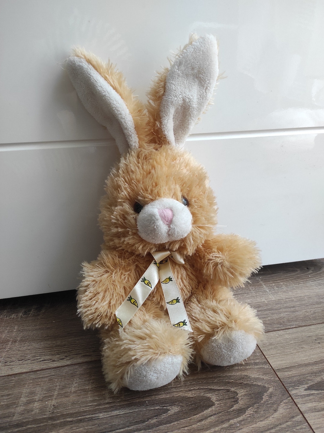 Hatoy Vienna Bunny With A Carrot Ribbon Soft Toy Plush Rabbit Animal ...