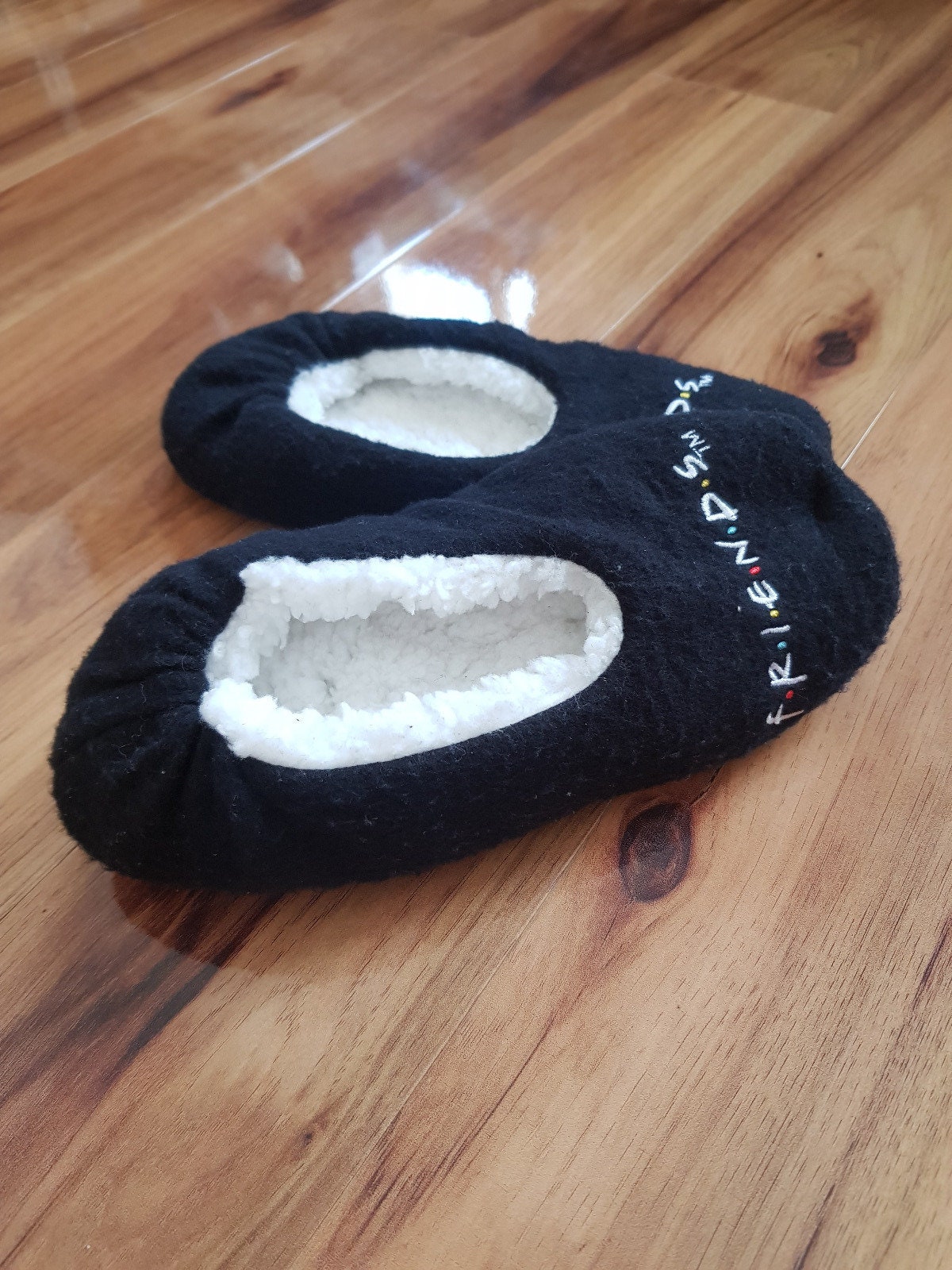 Friends TV Series Fleece Slipper Socks Primark Size 3-5 UK 36-38 Eu 5-7 ...