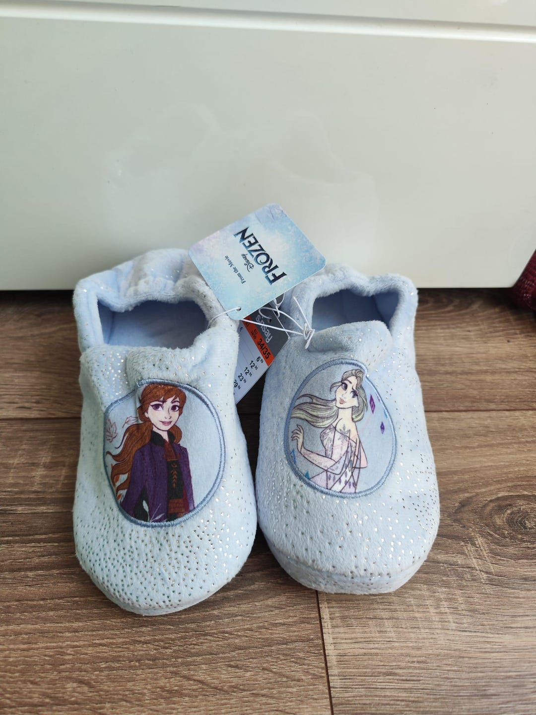 Disney Frozen Anna Elsa Light Blue Slippers for Children Kids Sinsay ...