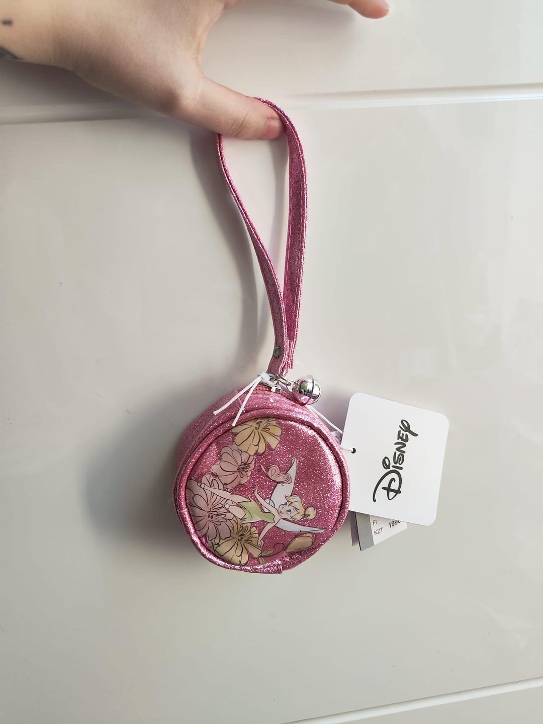 Disney Peter Pan Tinkerbell Fairy Coin Purse Wallet Pink Glitter Sinsay ...