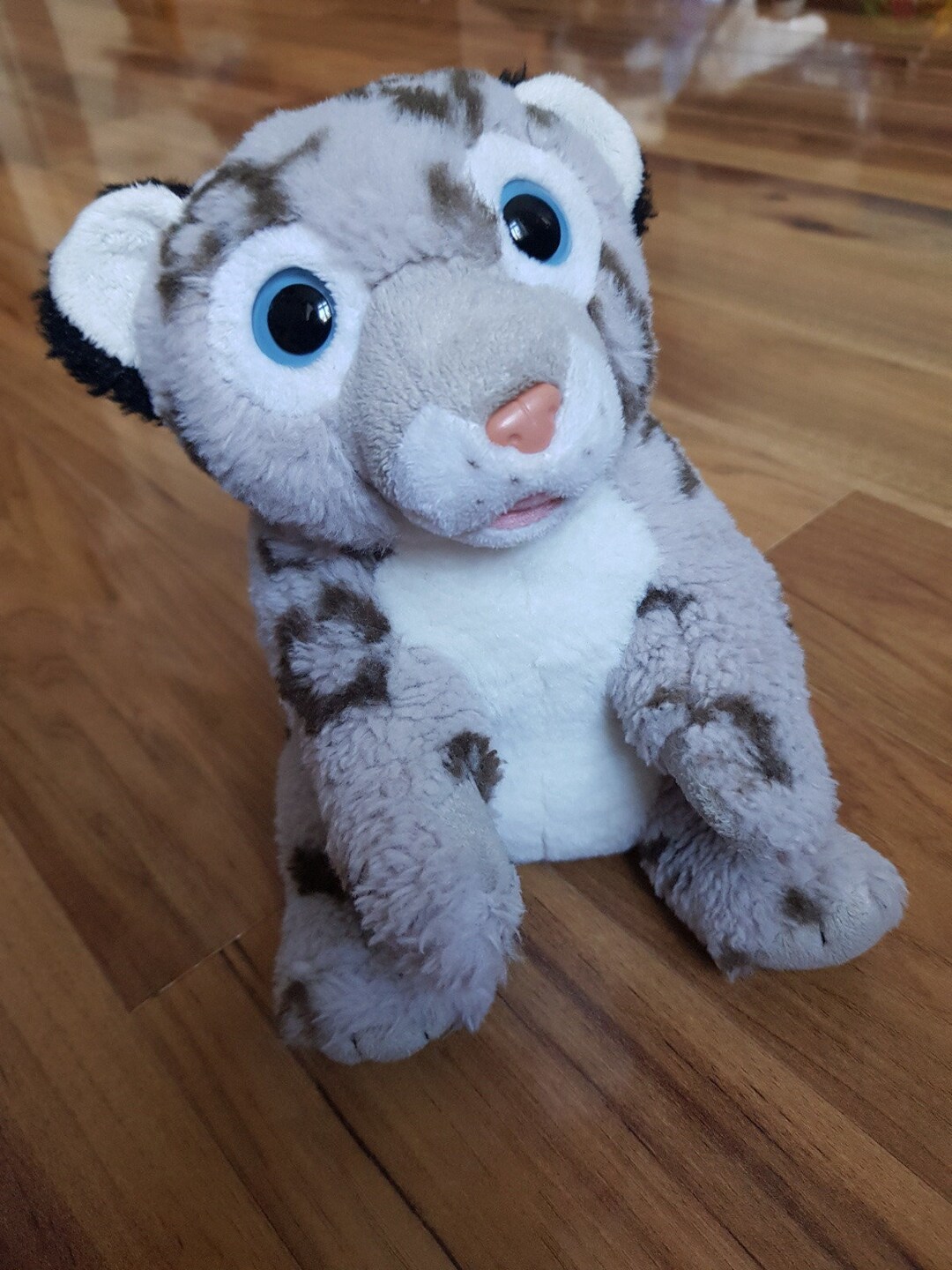 Nature Planet Snow Leopard Cub Sitting up Super Cute Soft Plush Toy ...