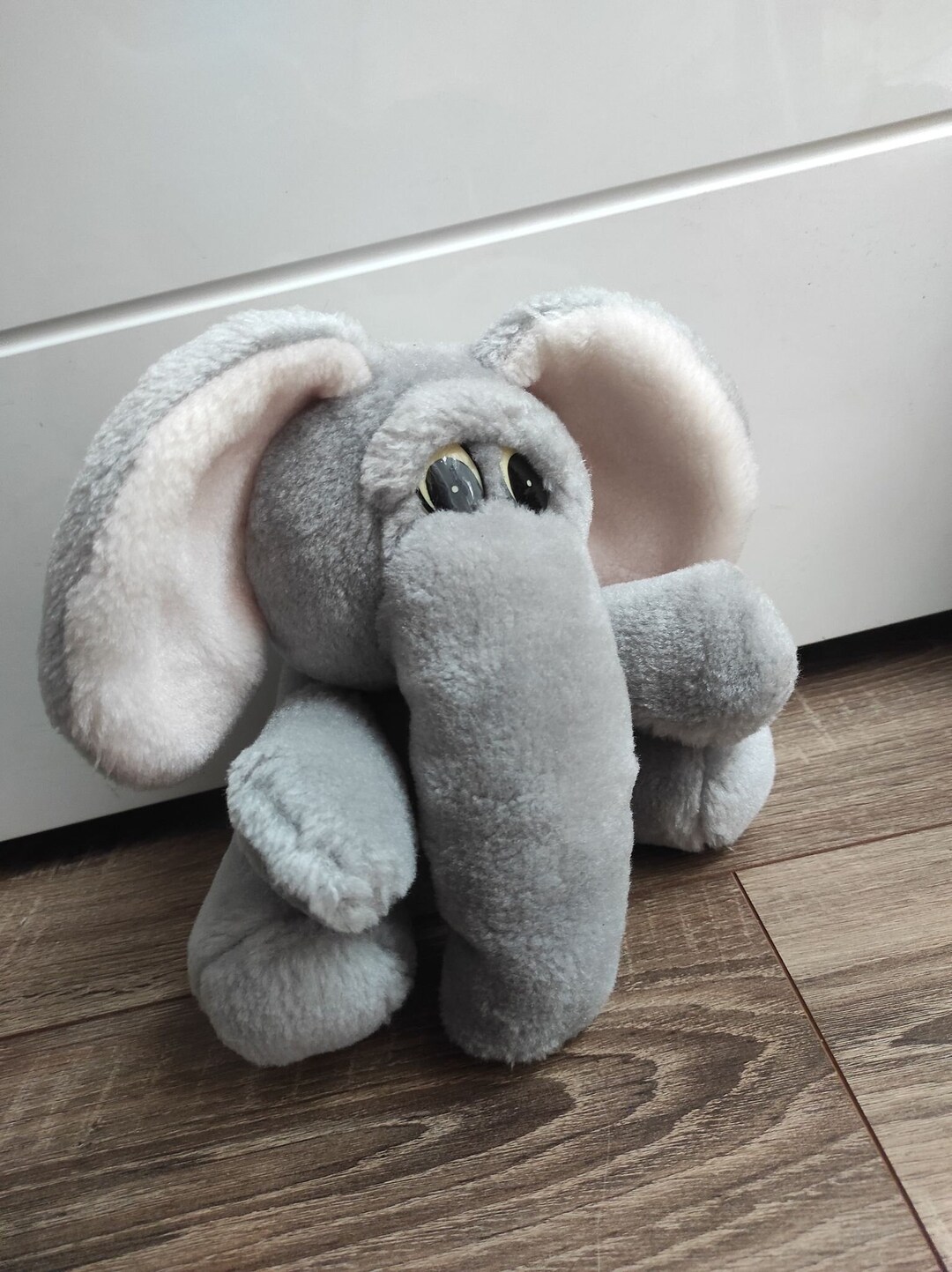 Vintage Elephant Plush Pluschel Happy People M. Klein & Co Stuffed Soft ...