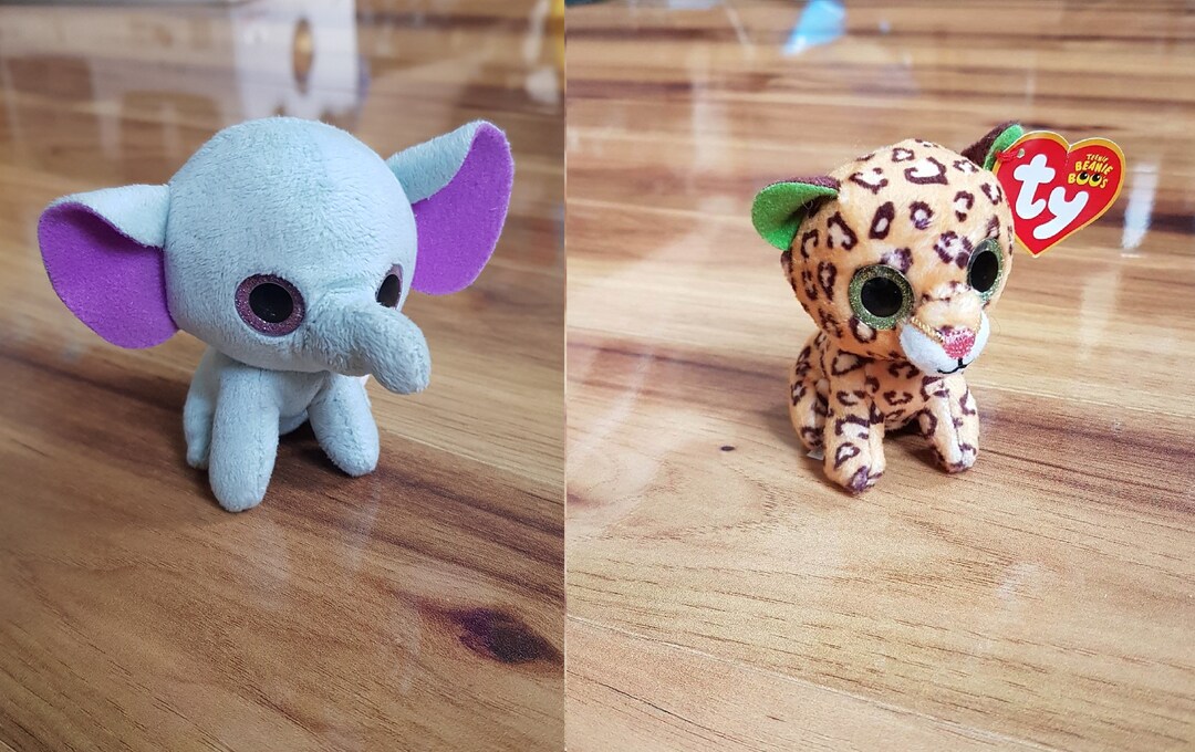 Peanut the Elephant Freckles the Leopard Ty 2017 Mcdonalds - Etsy