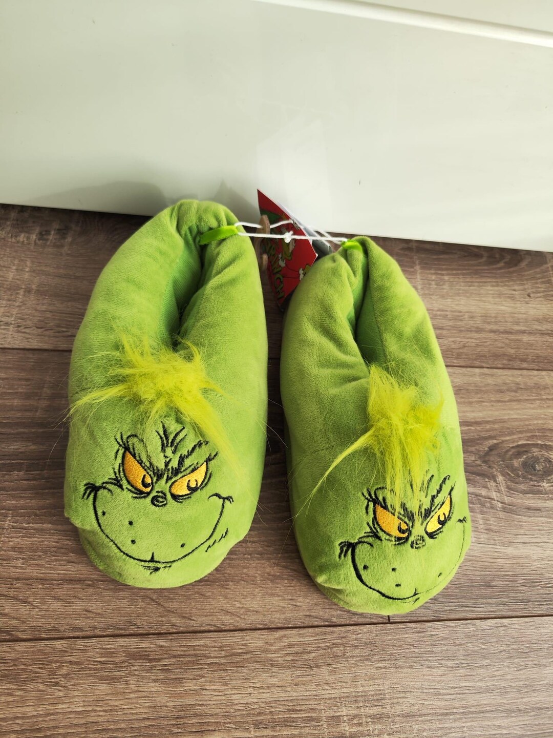 Dr Seuss the Grinch Slippers Green Merry Grinchmas Christmas Memory ...