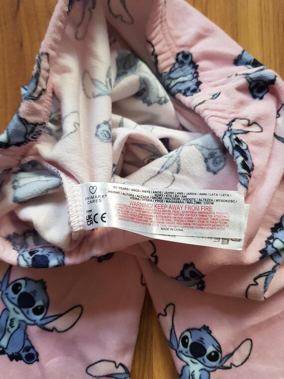 Lilo & Stitch Primark Disney Fleece Pink Pajama Pants… - Gem